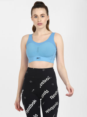 Buy Reebok MTB Lei.Shirt W Blue Colorblock Training Bra (XL) online