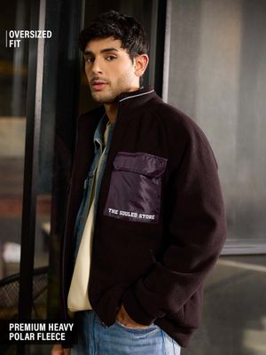 Buy The Souled Store Purple Textured Oversized Fit Jacket (XS) Online