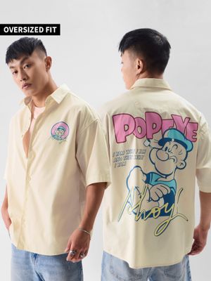 Buy The Souled Store Official Popeye Ahoy! Oversized Shirt Online