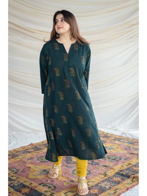 The Indian Ethnic Co. Kurtas : Buy The Indian Ethnic Co. Bargad Slub ...