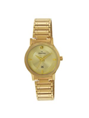 Buy PA Maxima Attivo Analog Watch for Women in Gold Dial Color Online