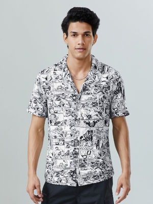 Buy The Souled Store official Marvel Comic Pattern Summer Shirts For ...