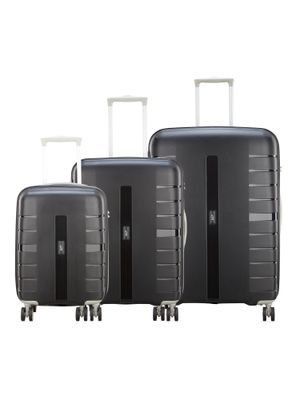Buy VIP Voyager-Pro Black Trolley Bag (Pack of 3) Online