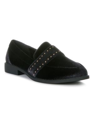 Buy London Rag Solid Black Loafers Online