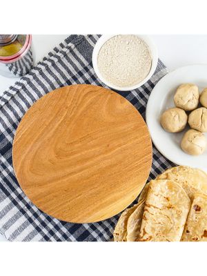 Buy Omega Wooden Polpat Chakla Roti Maker Rolling Board Brown Online