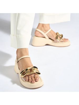 Buy THE CAI STORE Cream Chain Wedge Online