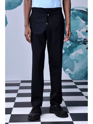 Buy Genes Lecoanet Hemant Wool Drawstring Semi Fit Pants (M) Online