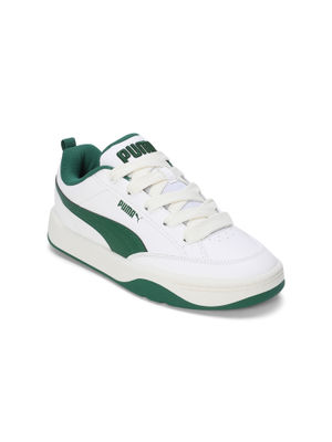 Buy Puma Park Lifestyle Unisex White & Green Sneakers (UK 13) Online