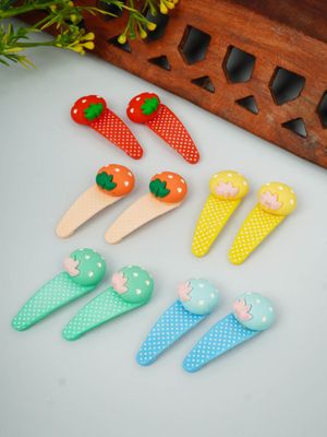 Buy The Cutians Fruits Shaped Free Size Hair Pins Online