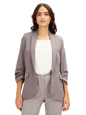 Buy Salt Attire Purple Blazer Online