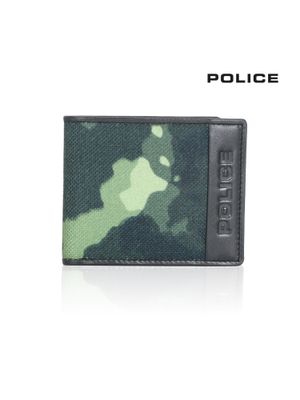 Buy Police Camoupack Up Slim Wallet - Black - Green Online