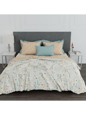 Buy MYTRIDENT King Size Reversible Comforter Blanket - Salmon Beige online