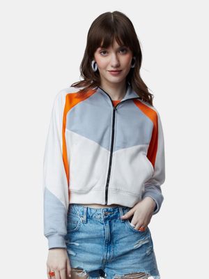 Buy The Souled Store Solids Blue, Orange, White Colourblock Women ...