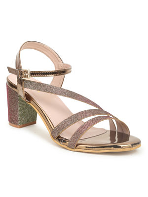 Buy VALIOSAA Textured Copper Heels Online