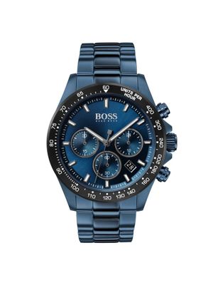 Buy Boss Hero Chronograph Blue Round Dial Mens Watch - 1513758 Online