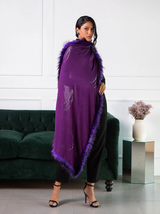 Buy Stylish Purple Shawls Collection At Best Prices Online