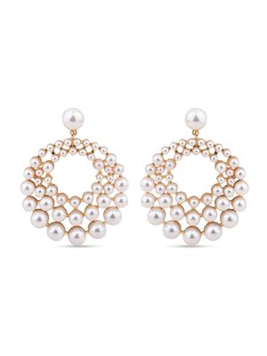 Buy The Jewel Factor White Chopar Drop & Dangler Earrings online