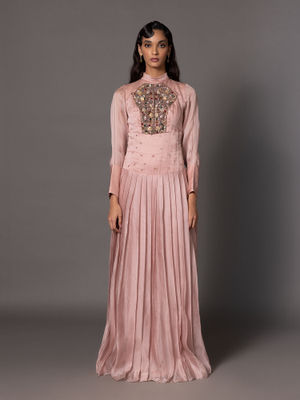 Buy A Humming Way Sang-e-Sitara Pink Victorian Gown Online