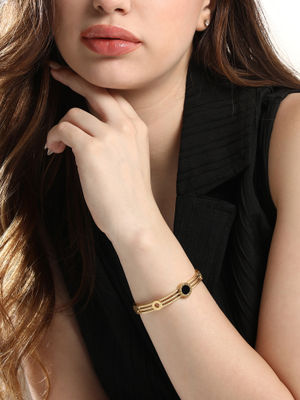 Buy SOHI Women The Roman-Orb Kada - Black Online