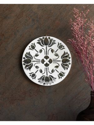 Buy Studio Ekasth Jhalak Half Bloom Decorative Wall Plate Online