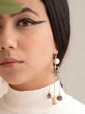 Buy Pipa Bella by Nykaa Fashion Moselle Petra Hanging Earrings Online