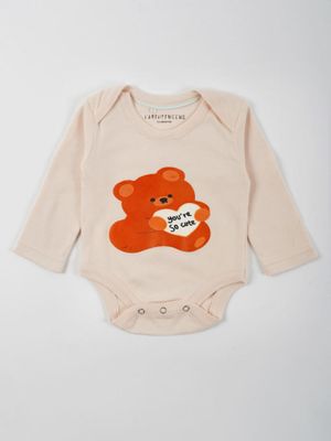 Buy Earthy Tweens Parchment Cotton Jersey Envelope Neckline Onesie (0-3 ...