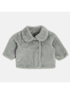 Buy MiNi KLUB Grey Textured Jacket (0-3 Months) Online