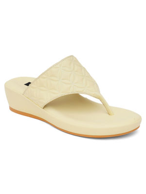 Buy Sherrif Shoes Womens Extra Soft Lemon Slip On Platform Sandals Online