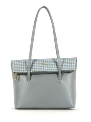 Buy Baggit Cease Blue Medium Tote Handbag Online