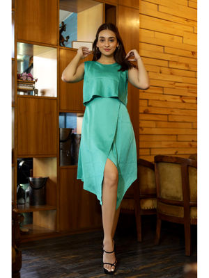 Buy Femme Sequel Martini Satin Dress Online