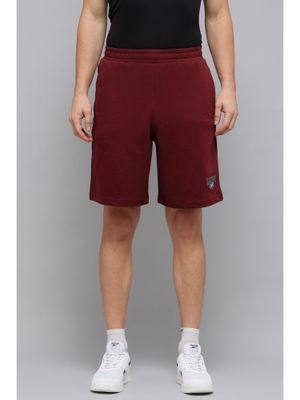 Buy Reebok Maroon Solid Shorts (XS) Online