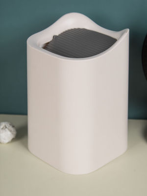 Buy Voncasa Plastic White Modern Mini Dustbin - 1500ml Online