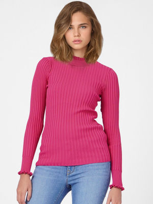 Buy ONLY Women Casual Wear Pink Sweaters Online