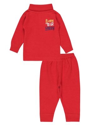 Buy Bodycare Baby Thermal Top & Bottom-Tomato Red (Set of 2) Online