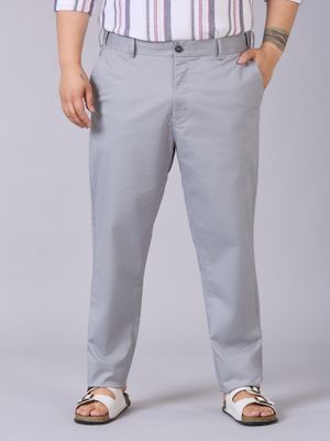 Buy UNSIZED Grey Solid Chinos (1) Online