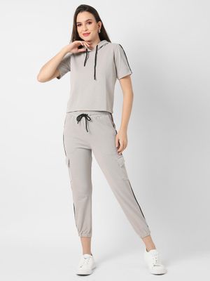 Buy Campus Sutra Women Solid Stylish Casual Co-Ord (Set of 2) online