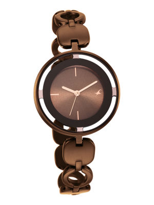Buy Fastrack Glitch Brown Dial Watch for Women - 6237QM01 Online