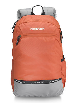 Buy Fastrack Orange Polyester Backpack Online