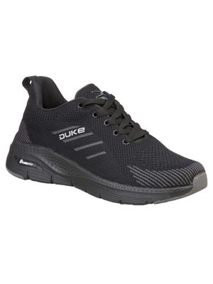 Duke Running Shoes : Buy Duke Solid-Plain Black Sports Shoes (UK 7 ...