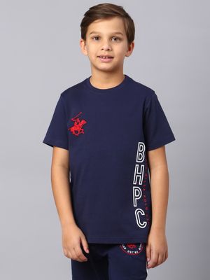 Buy Beverly Hills Polo Club Outback Short sleeve T-Shirt-Navy Blue Online