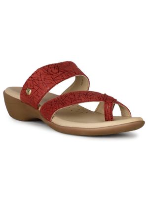 Buy Hush Puppies Red Women Slip-On Sandals Online