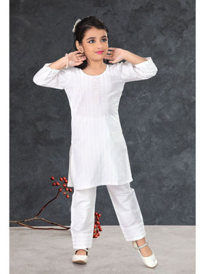 Buy Pehanaava Cotton Blend Dora Droi Embroidery Salwar Suits (Set of 2 ...