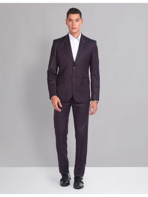 Buy AD By Arvind Tailored Fit Sartorial Two Piece Suit (Set of 2) Online