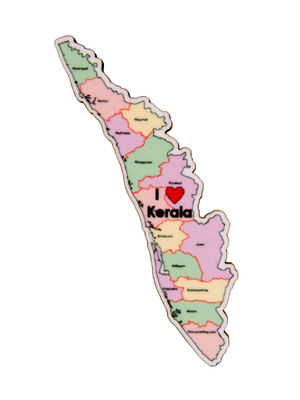 Buy Eco Corner Kerala Map Magnet Online