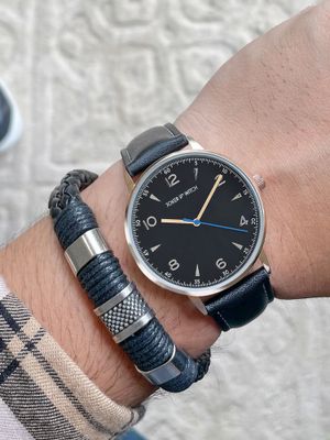 Buy Joker & Witch Omega All Black Mens Watch with Bracelet Stack ...