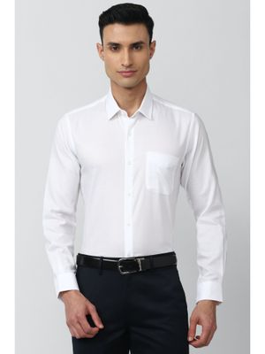 Buy Peter England White Full Sleeves Formal Shirt Online