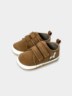 Buy Mi Arcus Solid Brown Booties (3-6 Months) Online