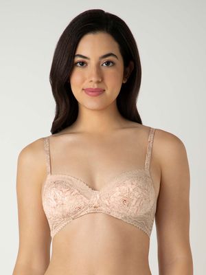 Buy Amante Demure Padded Non-Wired Demi Bra (32B) Online
