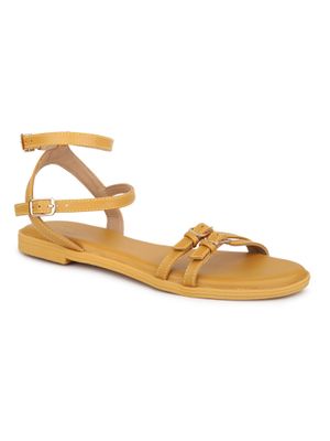 Buy Inc.5 Mustard Casual Flat Sandals Online