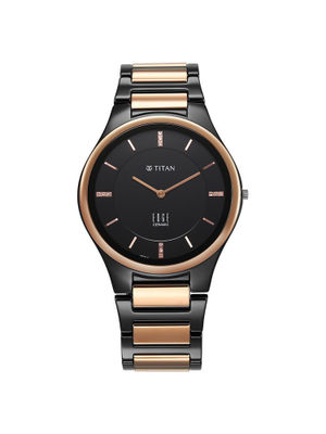 Buy Titan Men Black Round Dial Analog Watch - 1696KC02 Online